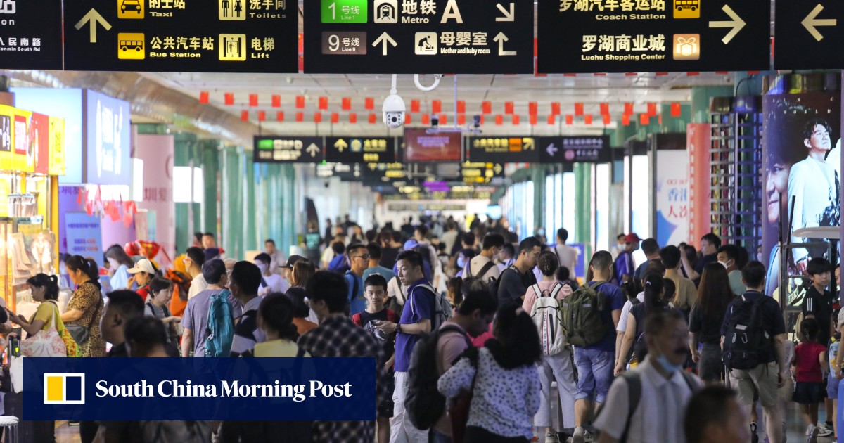 Hundreds Of Thousands Of Hongkongers Cross Border To Mainland China For