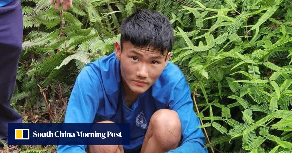 School hymn, electric guitar music played by drones searching for missing Hong Kong boy Matthew ...