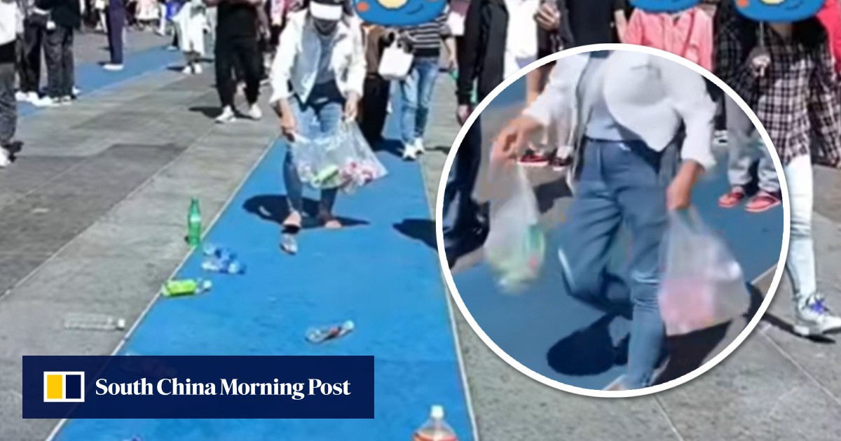 ‘She’s the rubbish’: China woman banned from social media for staging ...