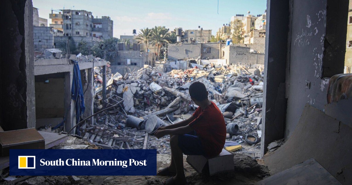 Palestinians seek safety as Israel battles Hamas in ‘apocalyptic’ south ...