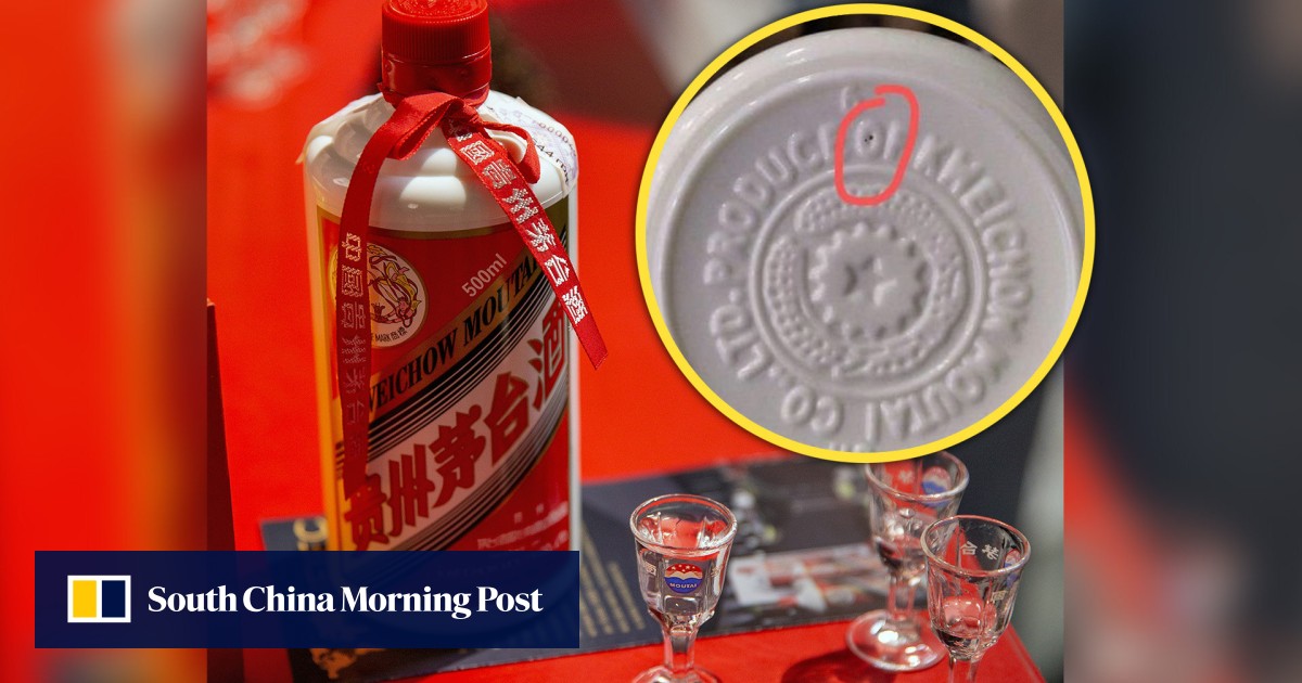 China men drilled small holes into 76 bottles of pricey Moutai ...