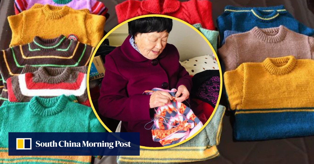 ‘Winter warmer’: kind-hearted China grandma, 84, knits 1,500 jumpers in ...