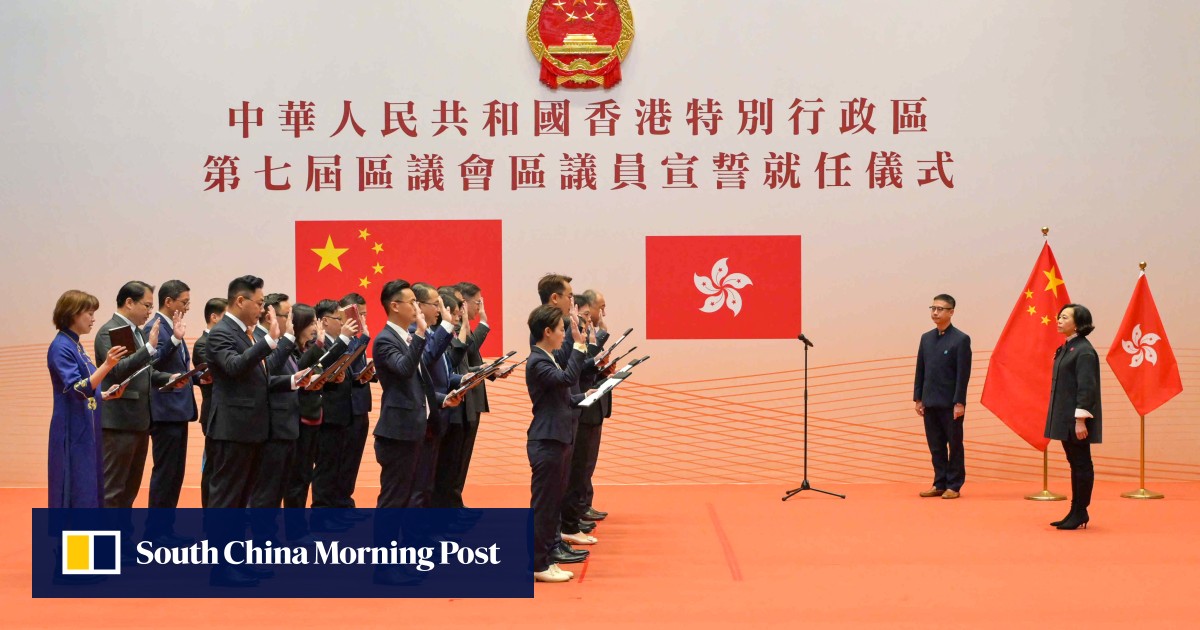 Hong Kong’s new district councillors must support legislation of local ...