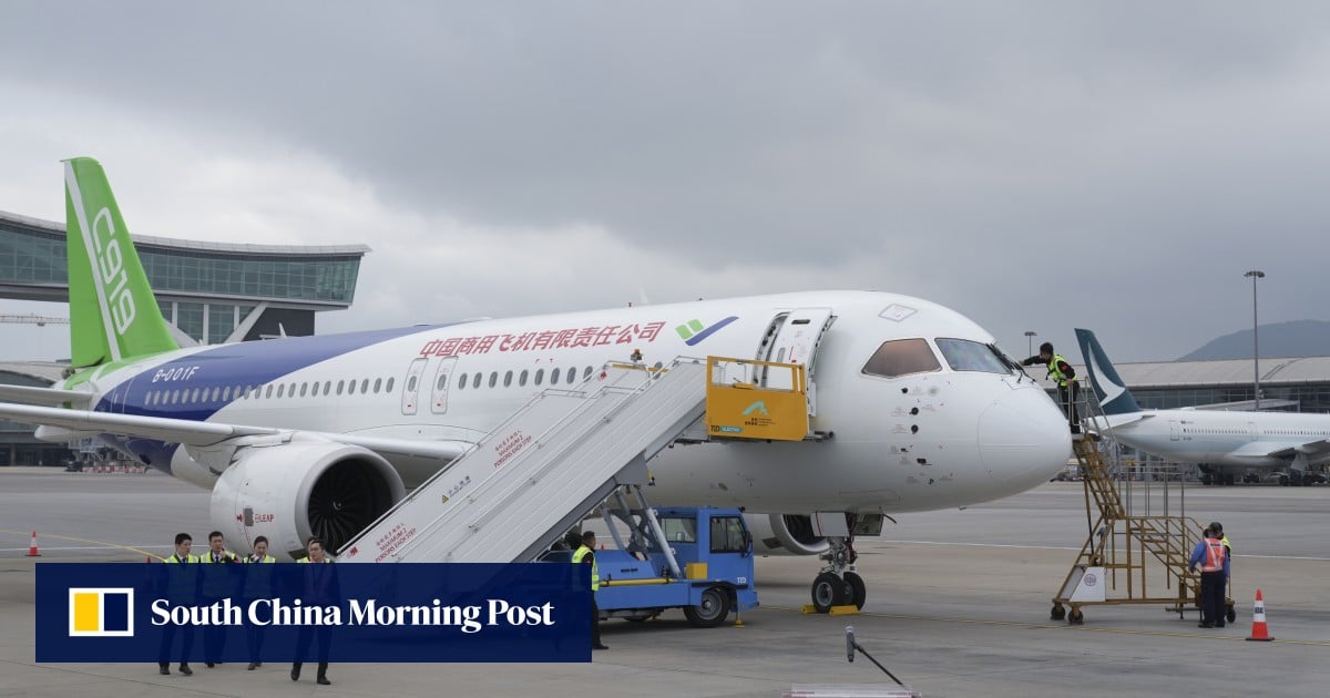 China’s home-grown C919 alights in Shanghai on first regular route from Beijing | South China ...
