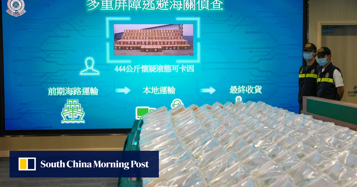 Hong Kong customs seizes liquid cocaine worth HK$490 million disguised ...