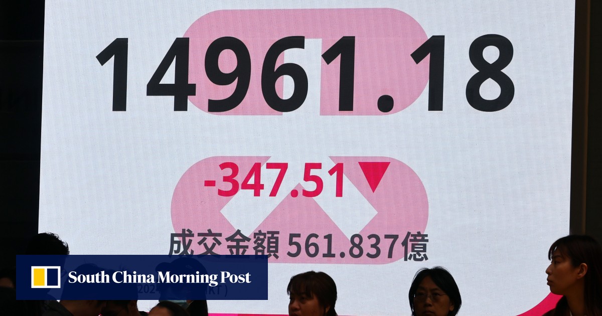 Hang Seng Index Slides Below 15000 Point Psychological Level To Lowest