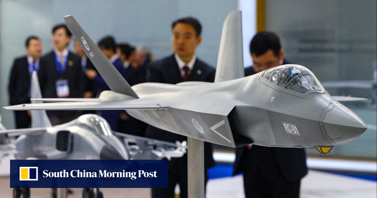 China displays FC-31 fighter model at Saudi defence show in bid to increase exports as Middle ...