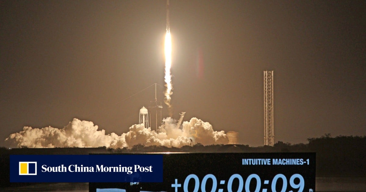 Private US moon lander launched half-century after last Apollo lunar ... Private US moon lander launched half-century after last Apollo lunar ...
