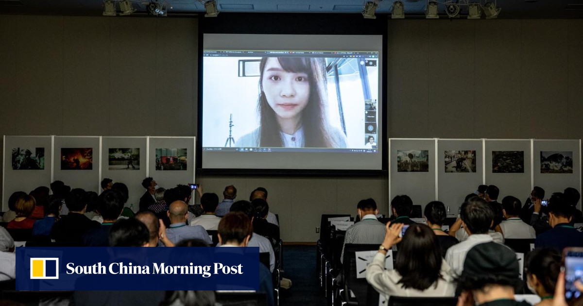 Hong Kong opposition activist Agnes Chow backed Japanese sanctions ...