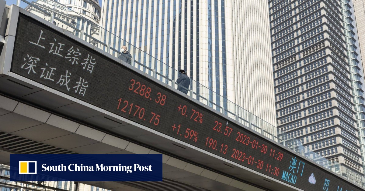 Chinese stocks log best gain in a month on manufacturing rebound ...