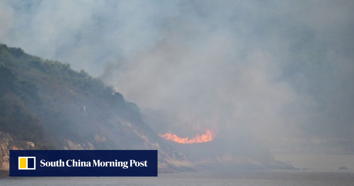 27 people rescued after fire breaks out on small island near Hong Kong ...