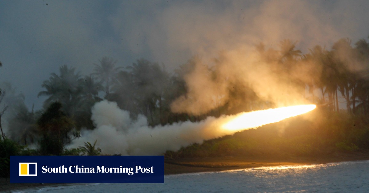 South China Sea Us Philippine Forces Fire Rockets Towards Disputed
