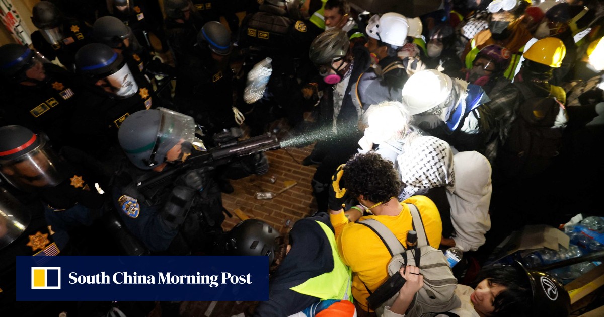 Joe Biden says ‘order must prevail’ as Gaza war protests roil US ...