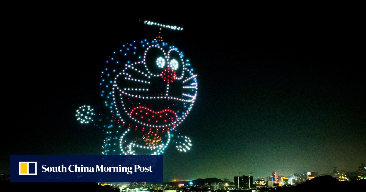 World’s first Doraemon drone show to light up Hong Kong’s Victoria ...