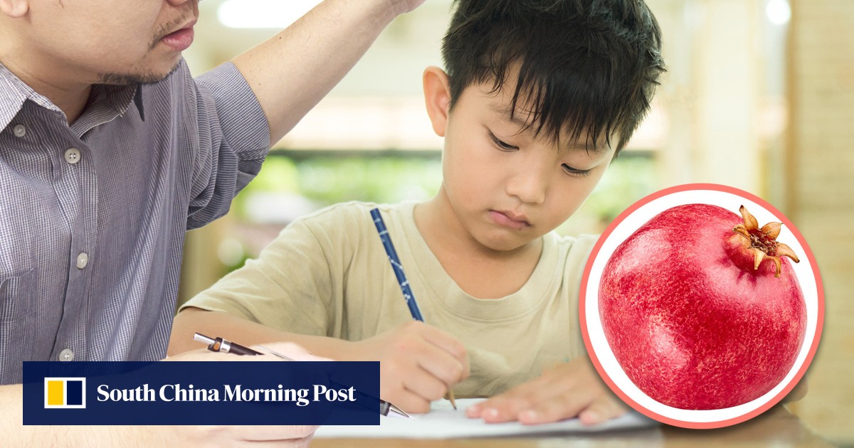 Frustrated China father launches pomegranate at primary school son over ...