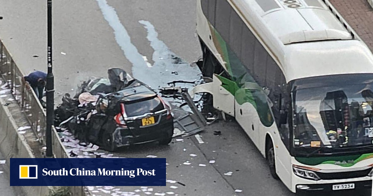 Hong Kong Driver In Coma In Hospital After Car Tour Bus Collide