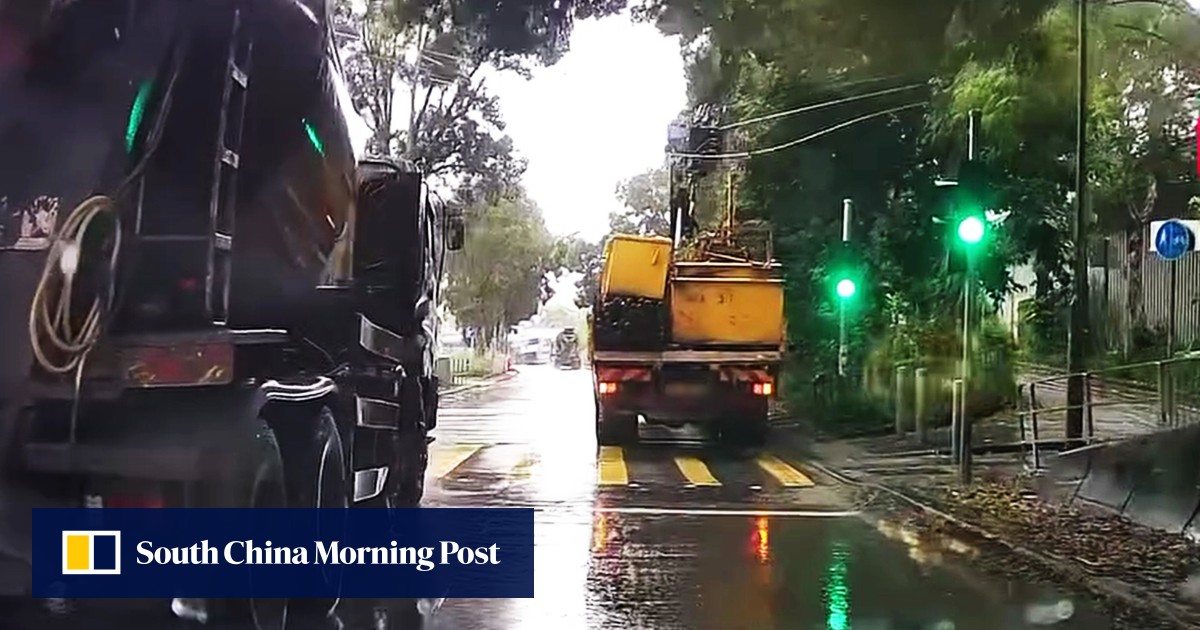 Hong Kong man arrested after truck-mounted crane hits overhead cable ...