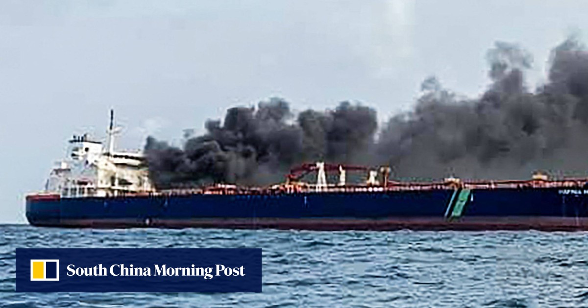 Malaysia says tankers that caught fire in collision near Singapore ...