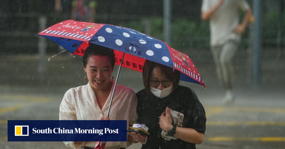 Hong Kong issues amber rainstorm warning, heavy showers expected in ...
