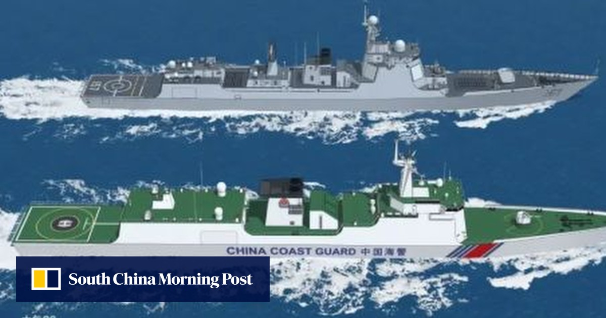 Chinese coastguard set to get new ship modelled on advanced Type 052D destroyer | South China ...