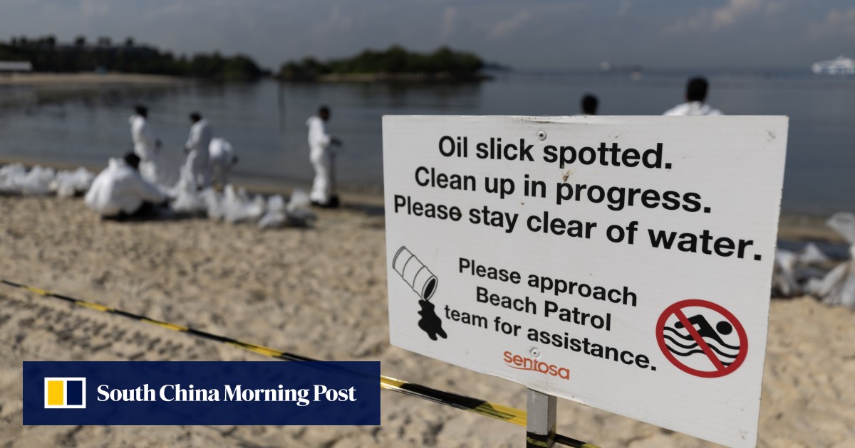 Singapore’s Sentosa beach reopens after 400-tonne oil spill, 2-month ...
