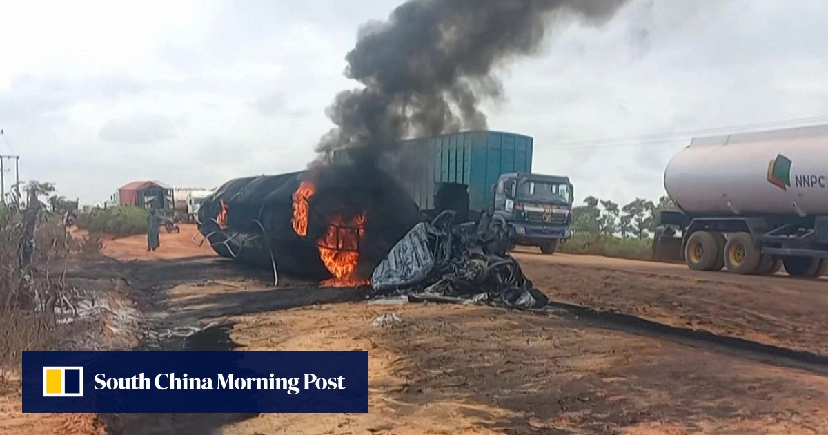 Nigeria fuel tanker explosion kills 59, highlighting road safety and ...