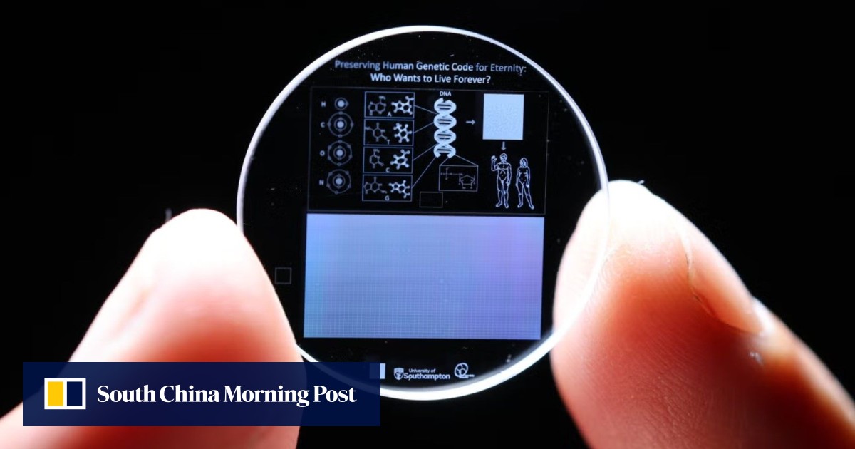 Human genome stored on 5D memory crystal which can last billions of ...