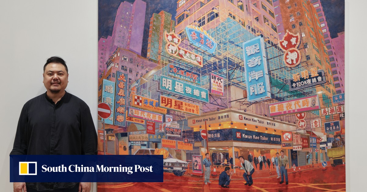 Why artist paints then-and-now scenes of Hong Kong? He could no longer ...