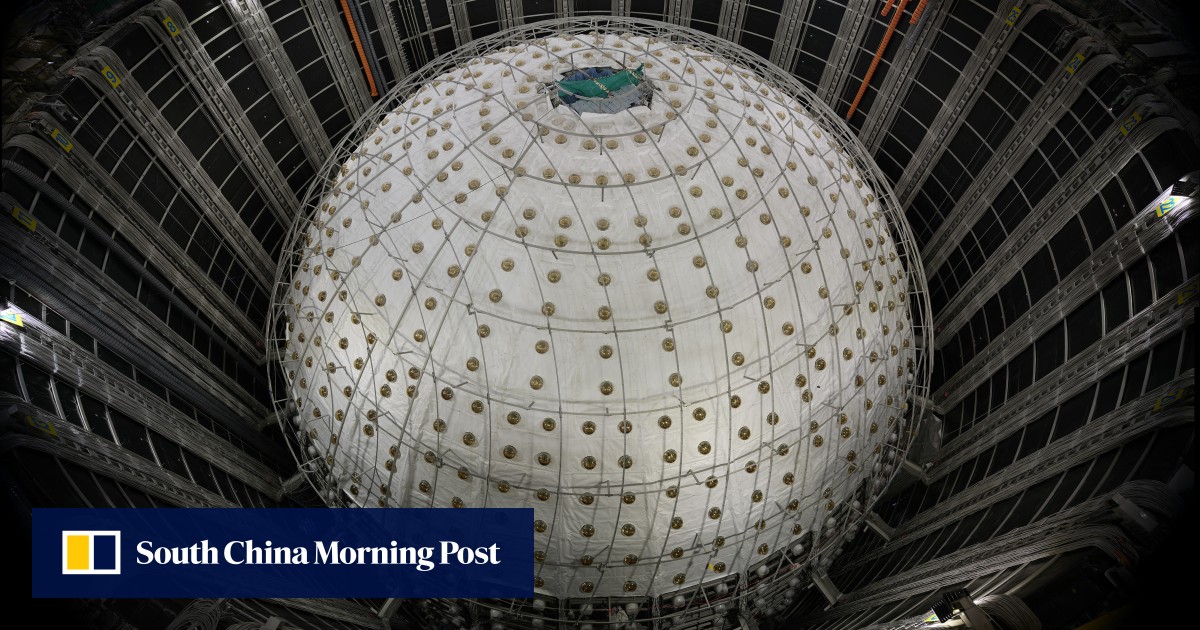 The giant sphere that China hopes will track elusive neutrinos | South ...
