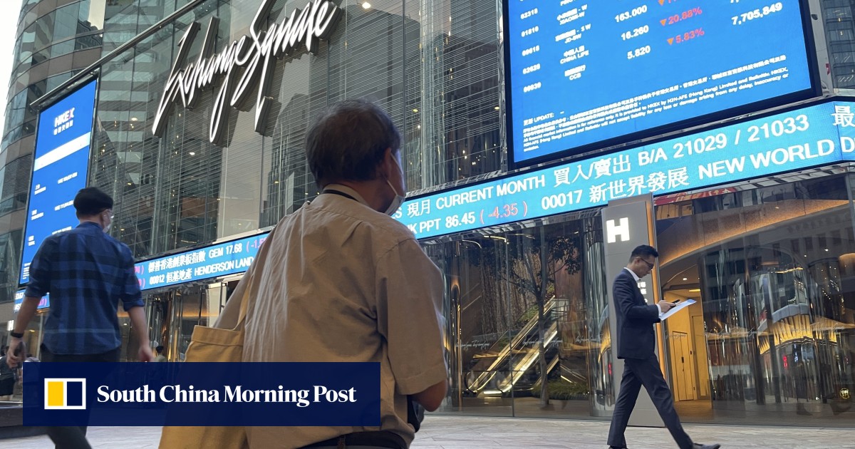 Hong Kong Stock Benchmark Drops Below 20000 Surrendering Stimulus