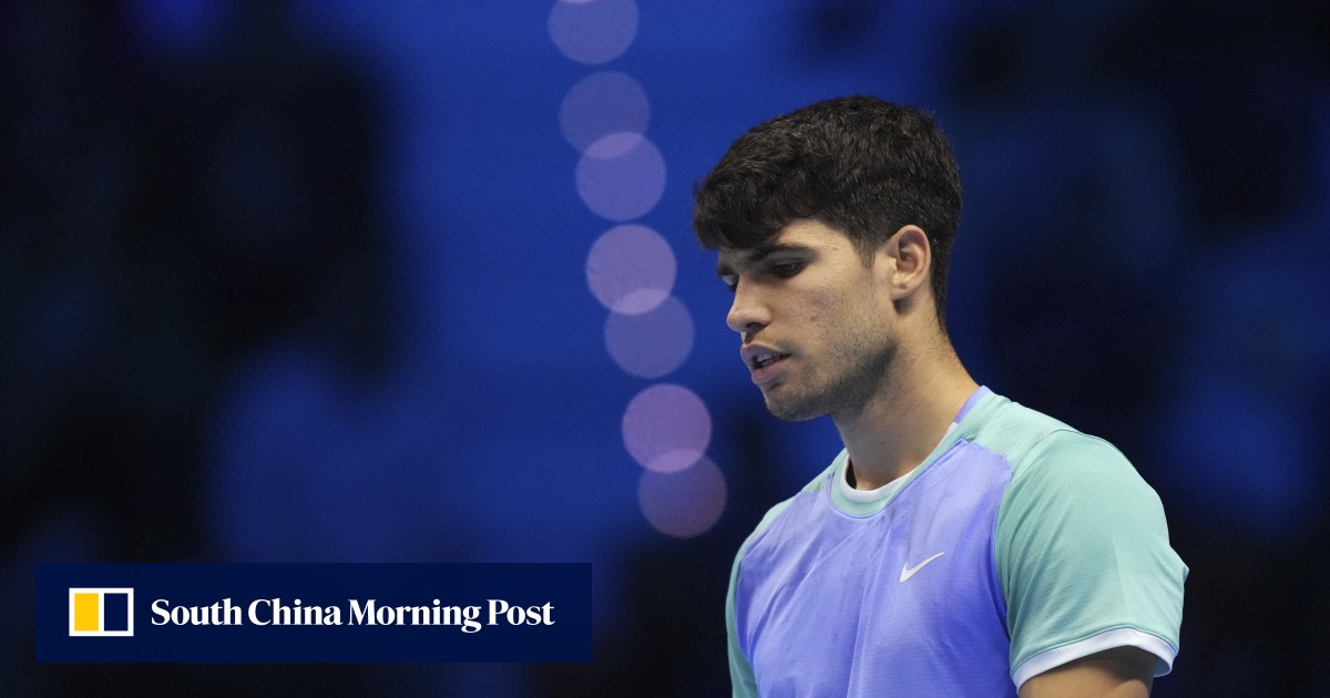 ATP Finals: Carlos Alcaraz struggles with stomach issue in shock loss ...