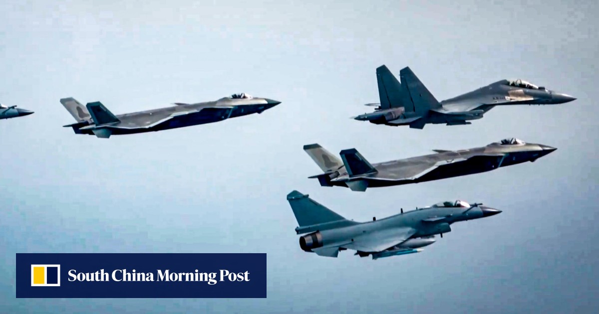 Chinese air force marks 75th anniversary with footage of ‘deadly ...