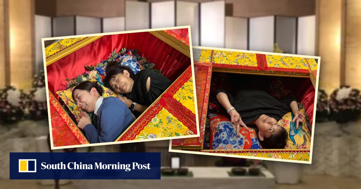 Old Japan funeral home offers ‘coffin-lying’ service to let people ...
