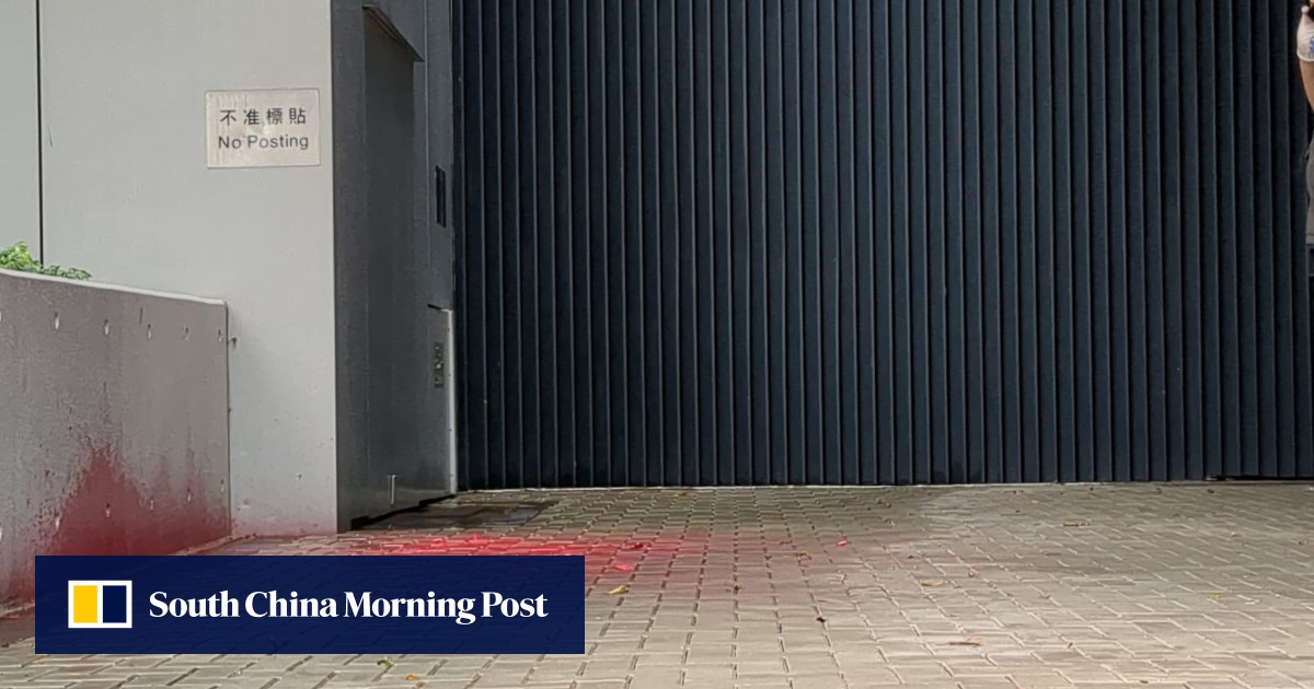 Hong Kong government condemns red paint attack at headquarters | South ...