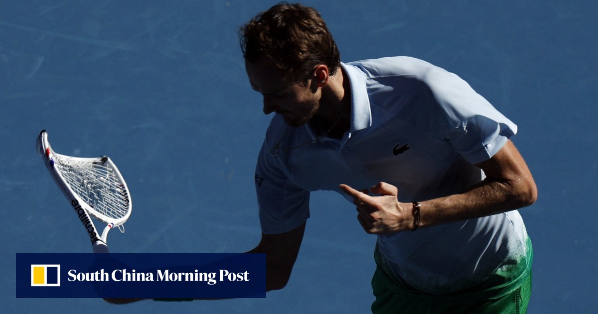 Australian Open day 3: three Chinese win, three exit – as Daniil Medvedev destroys racquet ...