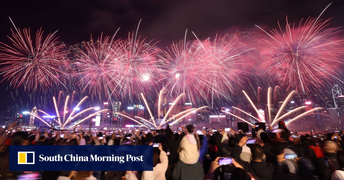 ‘Amazing’: Hong Kong’s Lunar New Year fireworks dazzle huge crowds ...