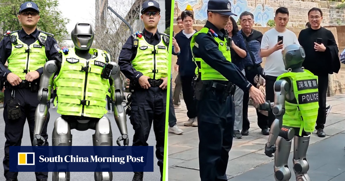 China police robot patrols streets, capturing public attention ...
