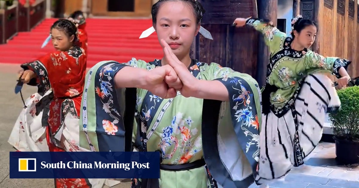 Chinese ‘3-knives girl’ martial arts prodigy, guardian for ‘country ...