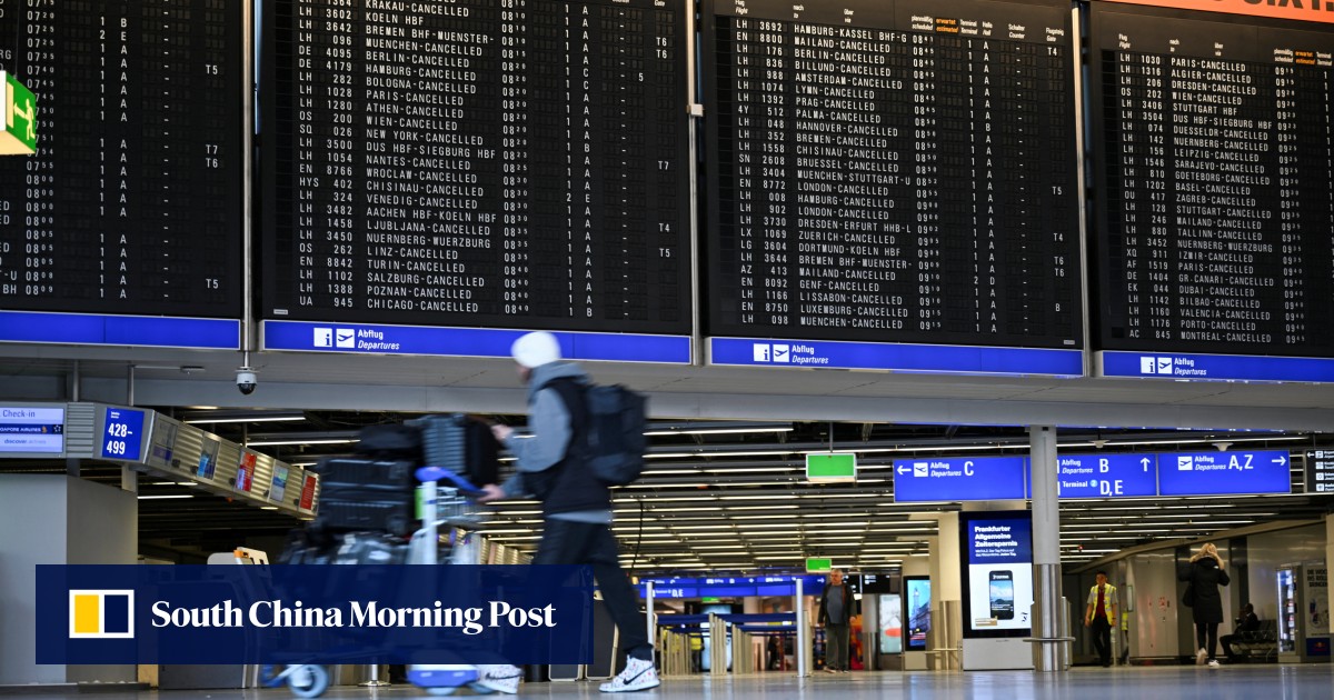 Strike at German airports, including main hubs, brings most flights to ...