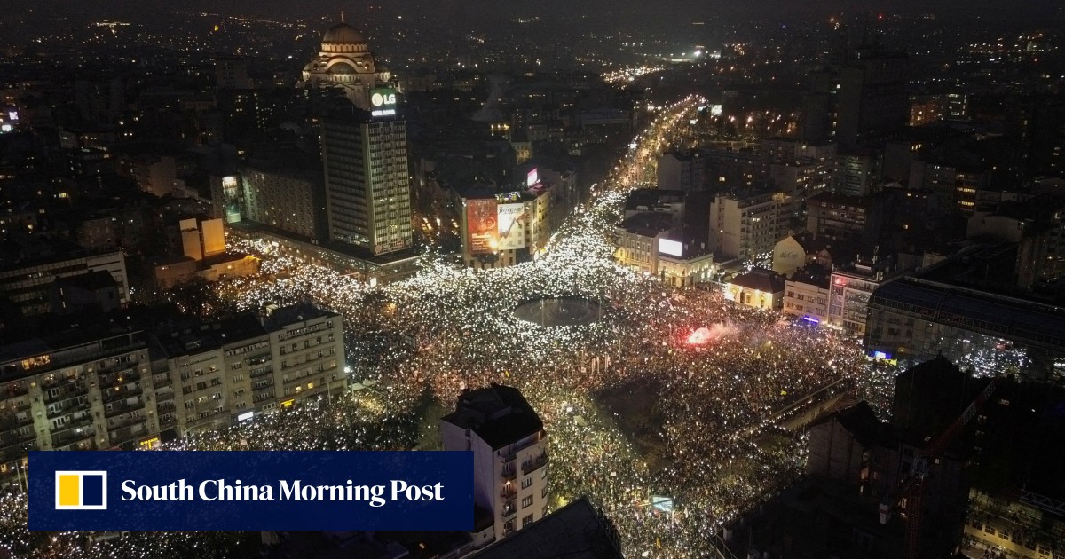 Serbia denies using sonic weapon at massive Belgrade protest | South ...