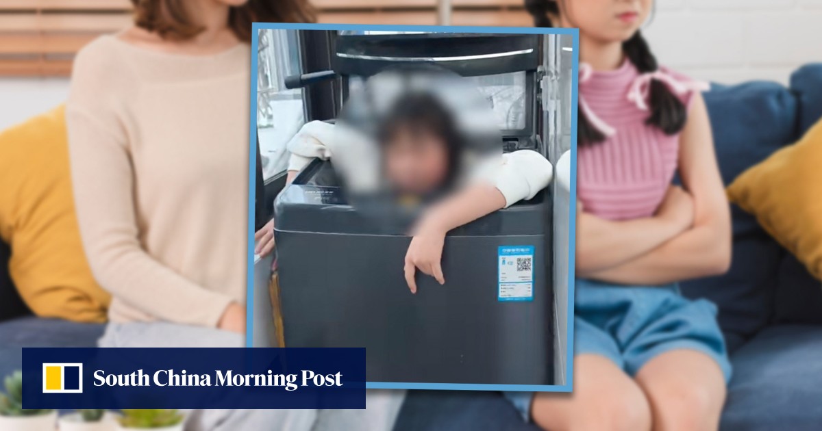 China girl stuck in washing machine after crawling in to ‘cool off ...