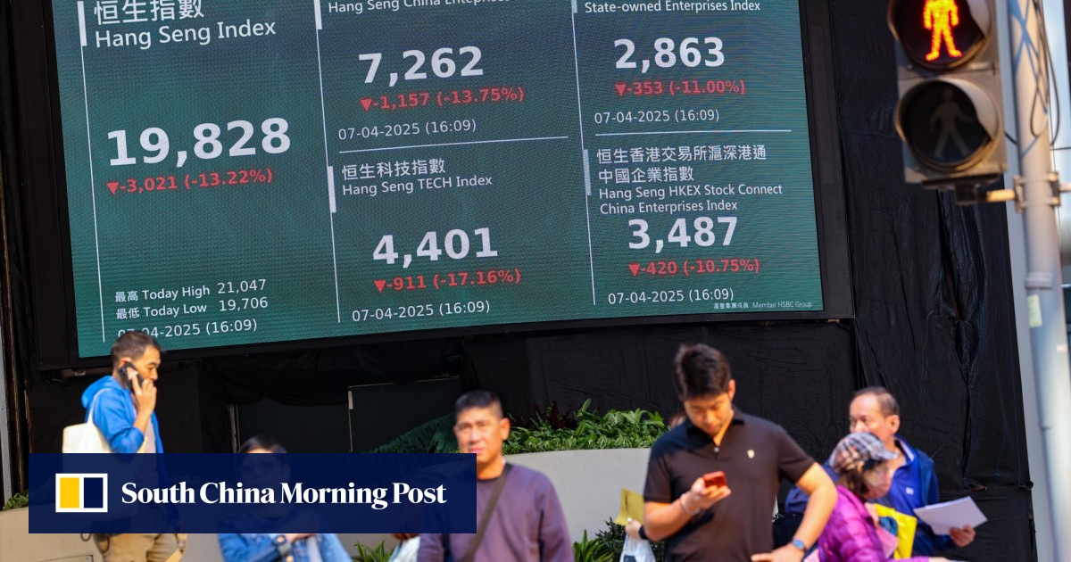 Hang Seng Index plummets 13% in worst rout in 3 decades amid all-out ...