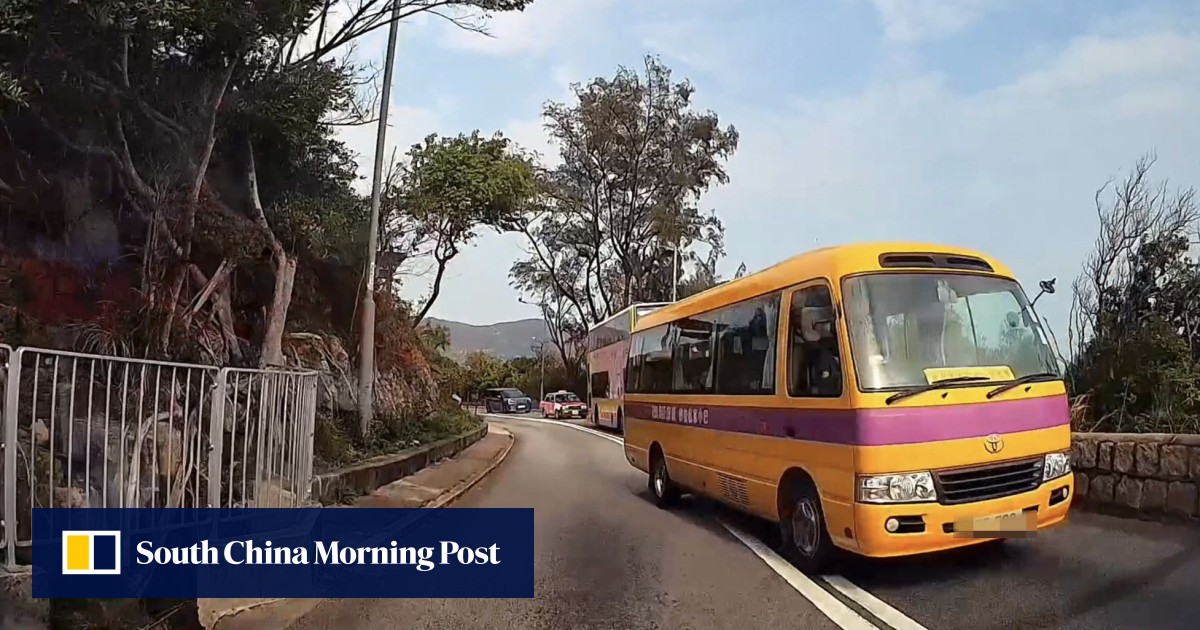 Hong Kong school bus driver arrested over dangerous driving with pupils ...