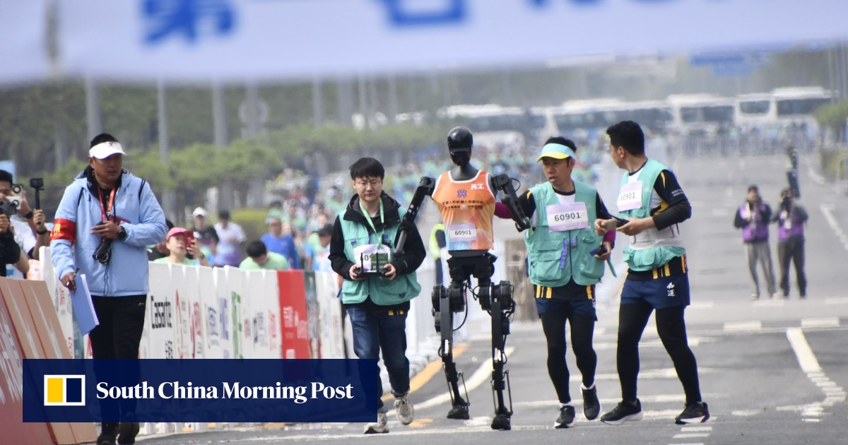 China’s humanoid robot half marathon winner wants to be ‘Android’ of ...
