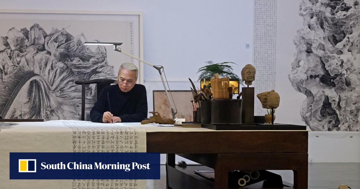 Giant of Chinese contemporary ink art Liu Dan shows works from 4 ...