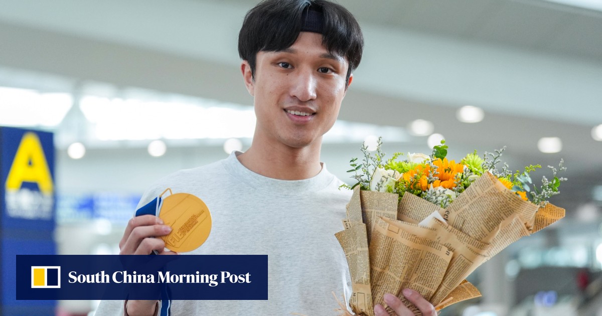 Hong Kong’s fencing world champion Ryan Choi arrives home ‘with ...