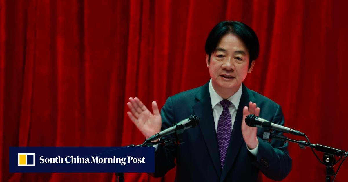 Taiwanese leader William Lai’s approval rating plunges over cross ...