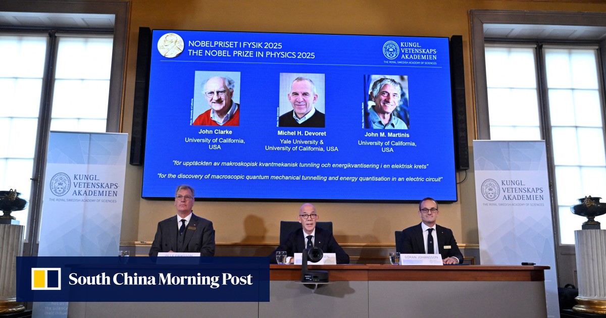 2025 Nobel Prize in physics awarded to 3 US-based scientists for quantum breakthrough | South ...