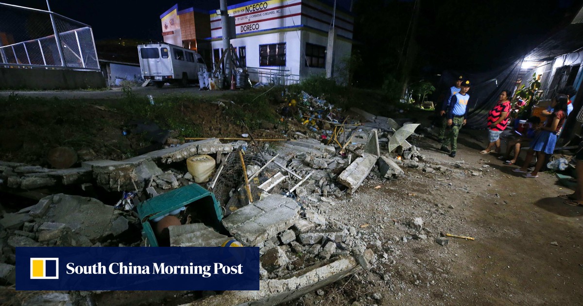 Second quake hits Philippines after 7.4-magnitude one leaves 7 dead ...