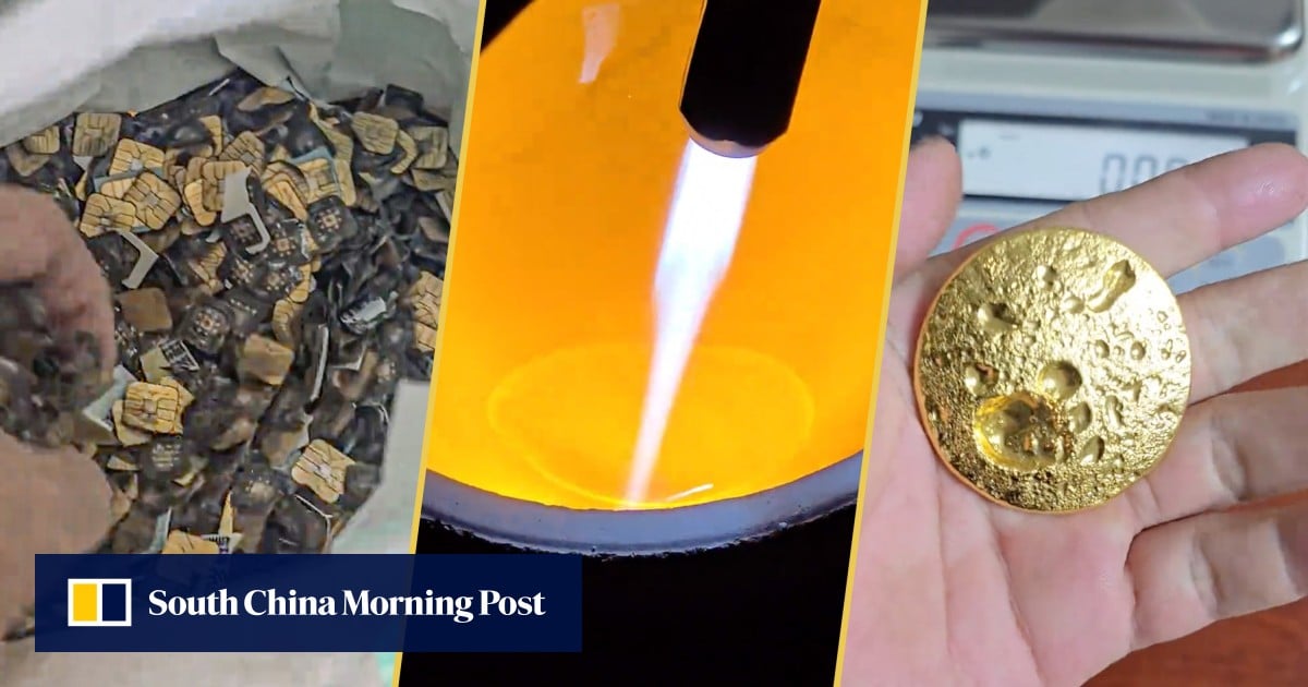 Viral video of Chinese man extracting gold from SIM cards triggers ...